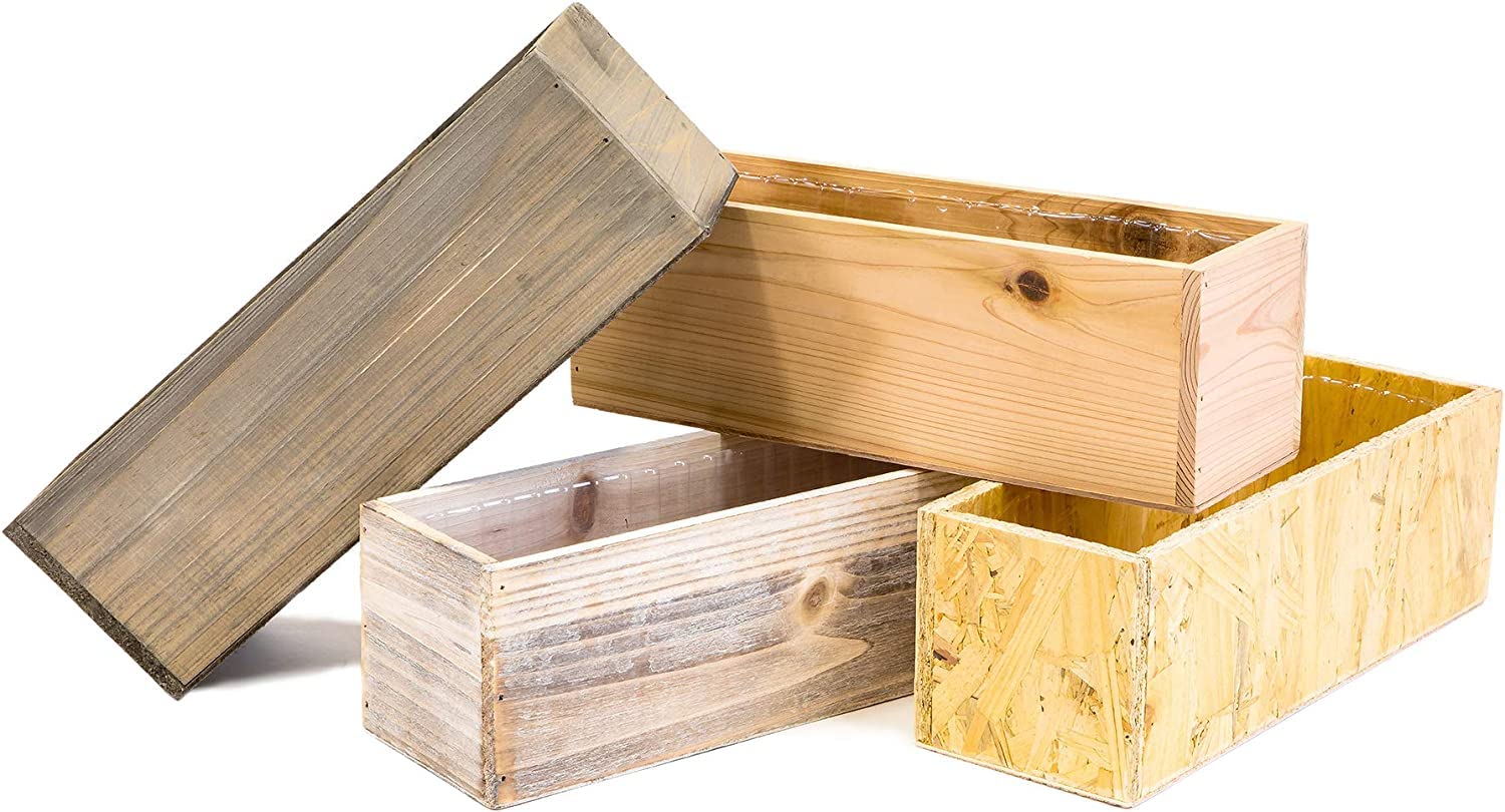 Plastic Liners for Wood Boxes (10.5”x 3” x 3.5”) Clear Plastic Liners for Planters l Plastic Liner Inserts for Planters (Sell in Pack of 12) (to fit12 Planter) (L120404)