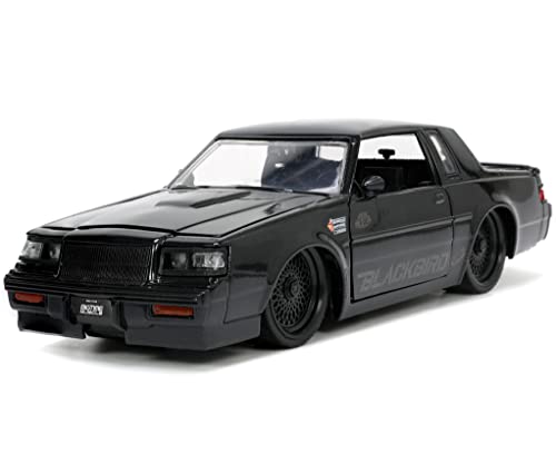 1987 Grand National Black Metallic Blackbird Bigtime Muscle Series 1/24 Diecast Model Car by Jada 34199