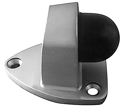 Shepherd Hardware 3406E Heavy Duty Floor Mount Door Stop, 2-Pack, 2 Inch, Satin Nickel