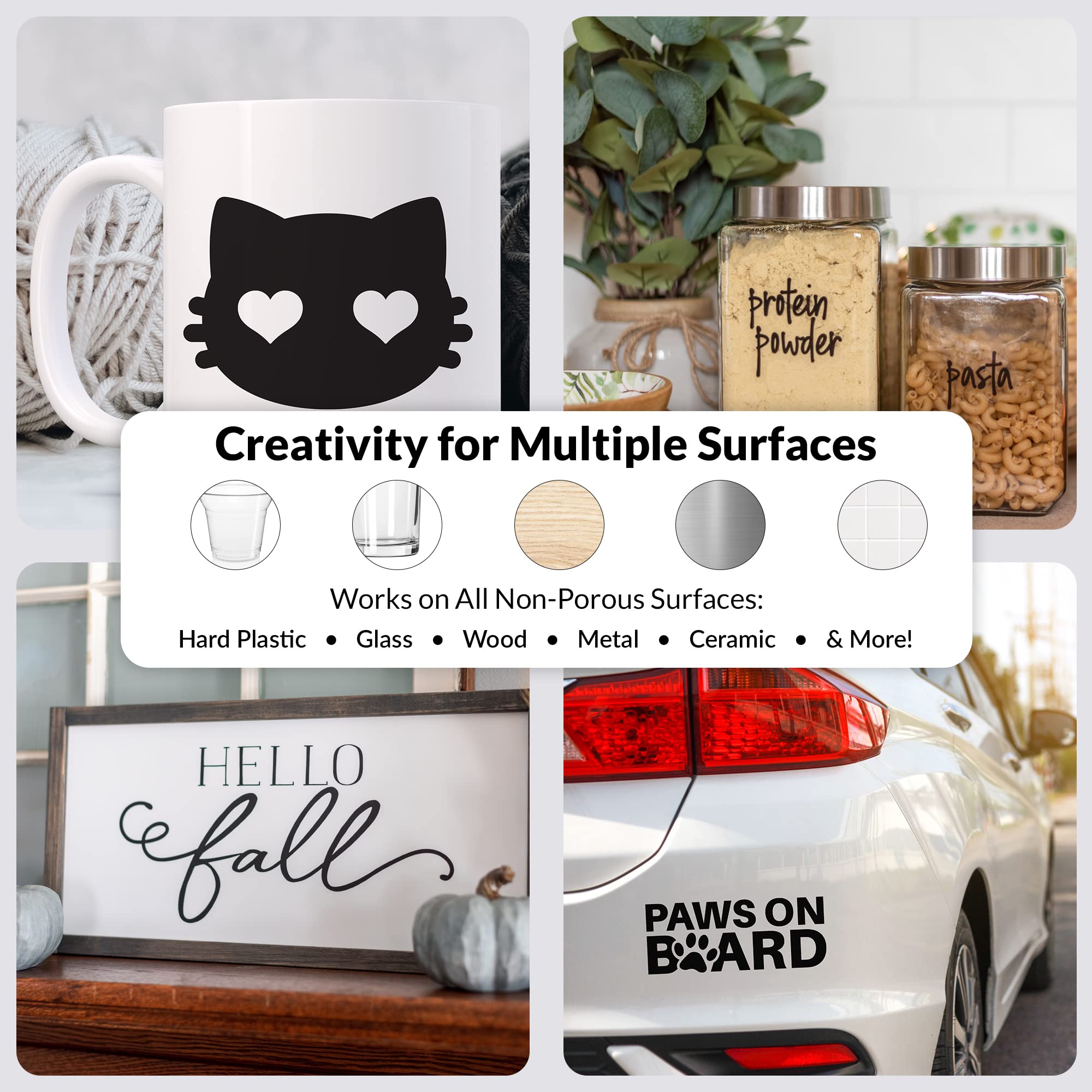 Reli. Black Permanent Vinyl | 12" x 35 FT Roll (Glossy) | Scraper Tool Included | Adhesive Vinyl Compatible w/Cricut & Silhouette Cutting Machines | Vinyl Roll for Signs, Tumblers, Mugs, Cars & More