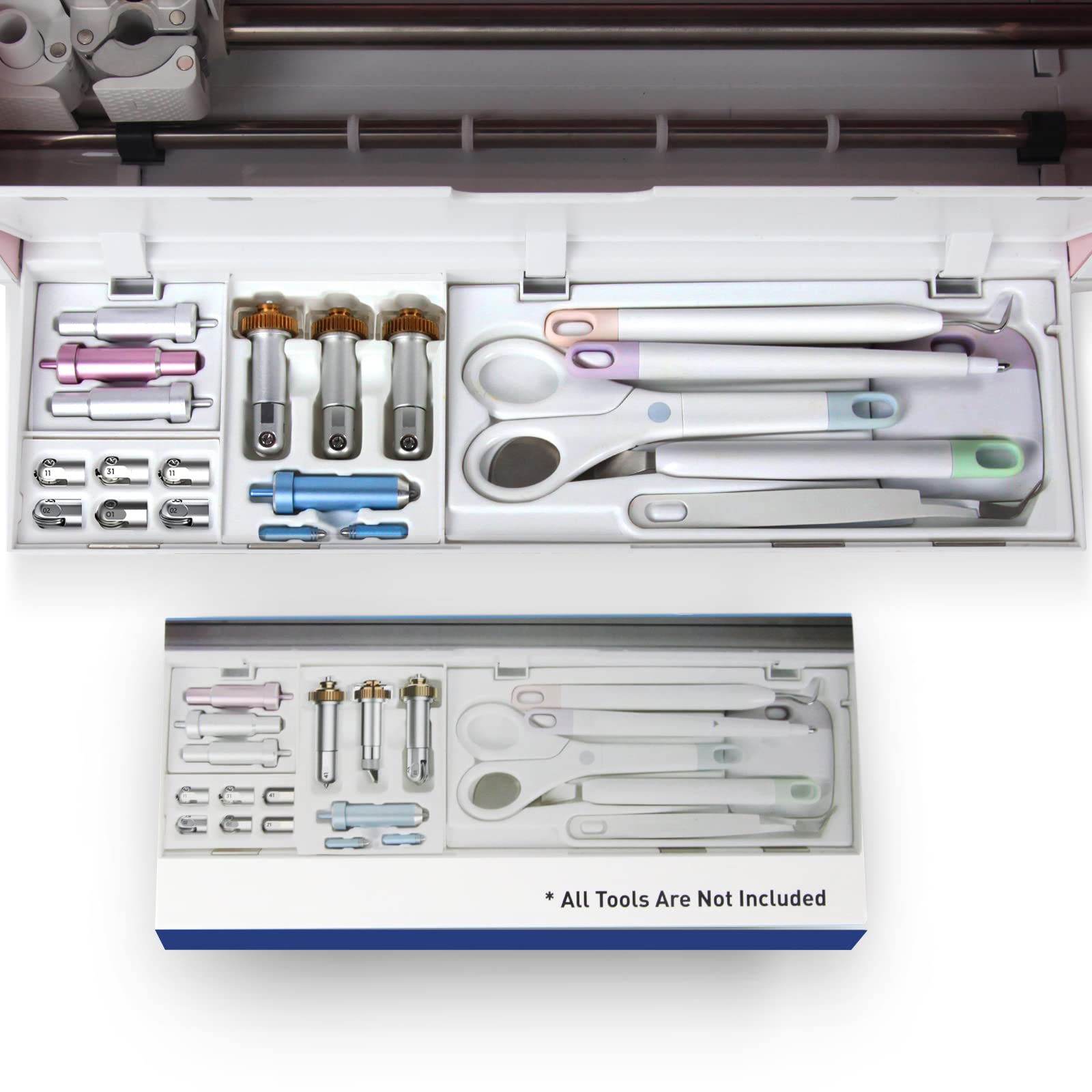Tiga Tools Organizer Insert for Cricut Maker/Maker 3, Maker Cutting Blade Tray Tool Caddy, Blade Storage Drawer Insert