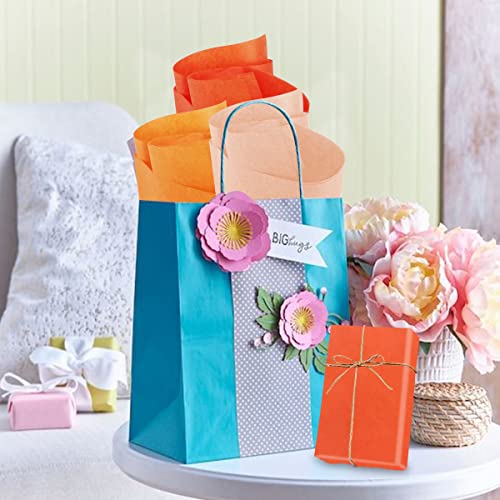 120 Sheet Assorted Orange Thanksgiving Tissue Paper Bulk, 15 x 20 Inch Fall Paper Gift Wrap Tissue Paper Autumn Art Paper Crafts for Harvest Fall Thanksgiving DIY Craft Gift Bags Decorations