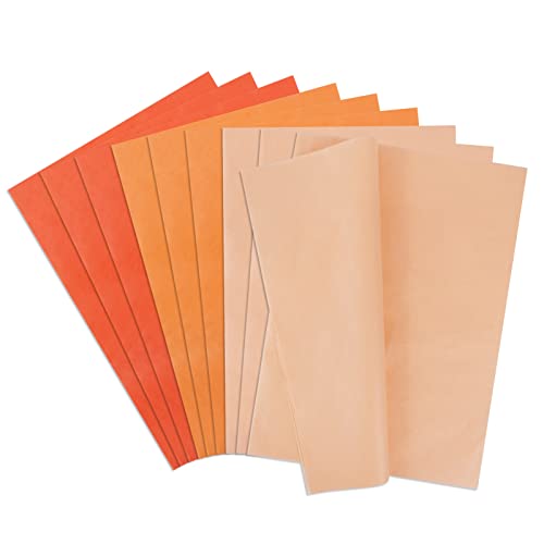 120 Sheet Assorted Orange Thanksgiving Tissue Paper Bulk, 15 x 20 Inch Fall Paper Gift Wrap Tissue Paper Autumn Art Paper Crafts for Harvest Fall Thanksgiving DIY Craft Gift Bags Decorations