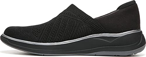 BZees Women's Triumph Slip-On Sneaker, Black, 9 Wide
