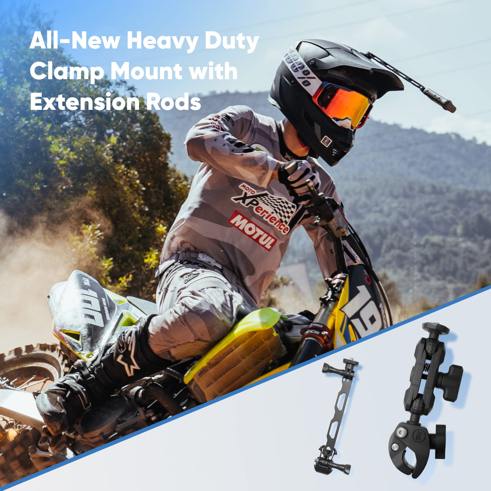 Insta360 X3 Motorcycle Kit- Waterproof 360 Action Camera with 1/2" 48MP Sensors, 5.7K Active HDR Video, 72MP 360 Photo, 4K Single-Lens, 60fps Me Mode, Stabilization, 2.29" Touchscreen, AI Editing