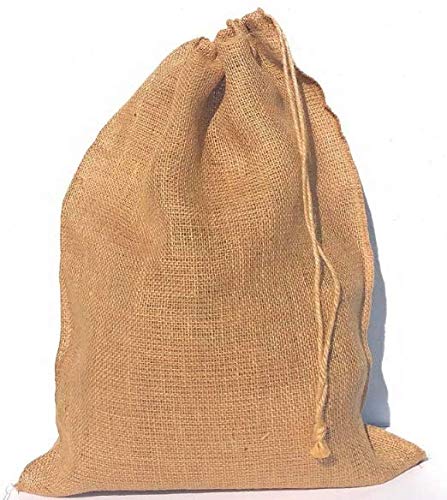 BAGTAK Burlap Bags with Drawstring 17 3/4" x 23" Burlap Sack (2 PACK) - Multi-Purpose Burlap - Gift Bags - Potato Bag - Storage Bag - Arts & Crafts - Ships from USA (2)