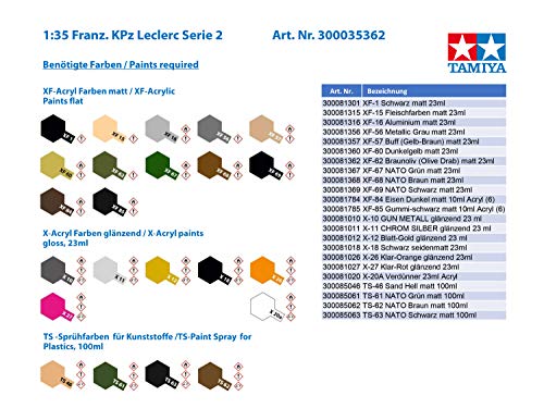 TAMIYA 35362 1/35 French Main Battle Tank Plastic Model Kit