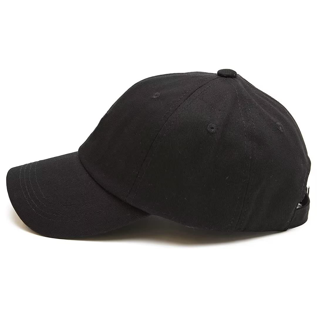ROGER FEDERER Cap Embroidered Hat Cotton Adjustable Washed Dad Hat for Men Women Soft Embroidered Baseball Cap Black