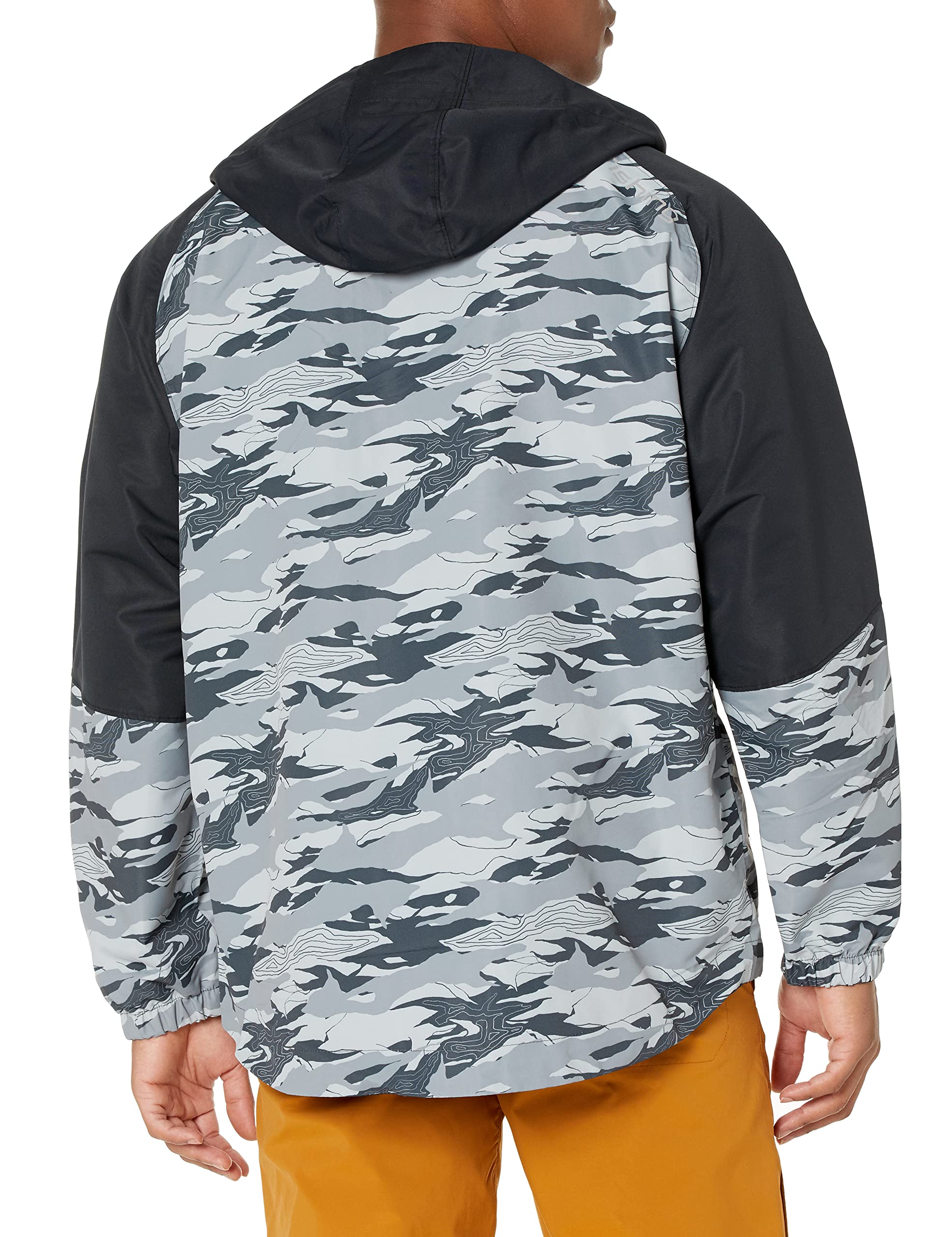 HUK Men's Grand Banks, Waterproof Heavy Duty Rain Jacket, Volcanic Ash, Large