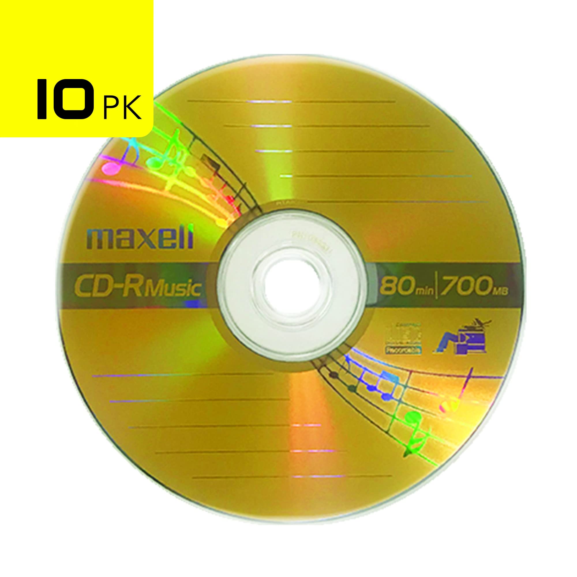 Maxell 625133 1-Time Recording Recordable CD & 638006 DVD-R 4.7 Gb Spindle with 2 Hour Recording Time and Superior Recording Layer Technology