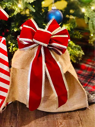 BAGTAK Burlap Bags with Drawstring 17 3/4" x 23" Burlap Sack (2 PACK) - Multi-Purpose Burlap - Gift Bags - Potato Bag - Storage Bag - Arts & Crafts - Ships from USA (2)