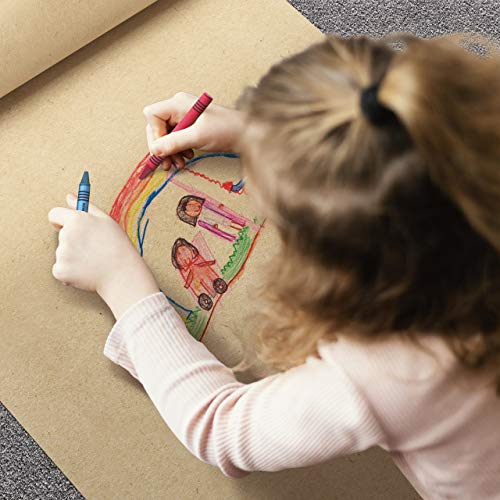 Brown Kraft Paper Roll - 24 Inch X 1200 Feet - for Gift Wrapping, Crafts, Packing, Void Filling - Made in The USA