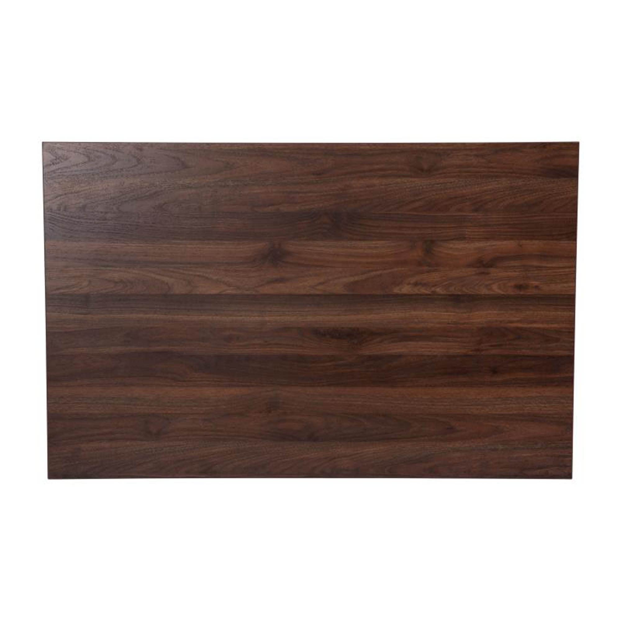 Flash Furniture Hatfield Mid-Century Modern Dining Table - Dark Walnut Engineered Wood Kitchen Table - 47 Inches - Tapered Wood Legs - Seats up to 4 Adults
