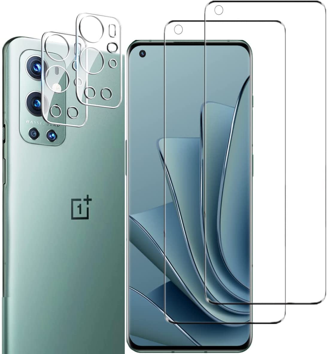 KZLVN [2+2 Pack] Oneplus 10 Pro Screen Protector Tempered Glass,Camera Lens Protector [Touch Sensitive][Fingerprint Support][9H Hardenss][No Bubbles] for Oneplus 10 Pro