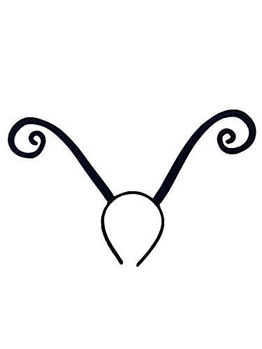 Yilistore Butterfly Antenna Headband, Ladybug Antenna Headband, Costume Hair Band for Halloween Parties (Black A)