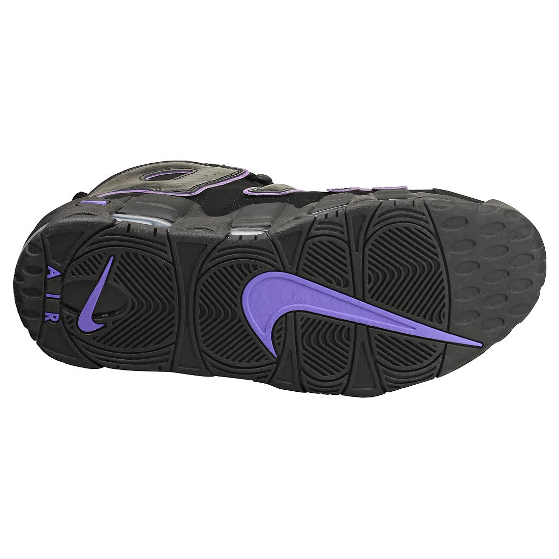 Nike mens Air More Uptempo '96, Black/Action Grape-black, 10