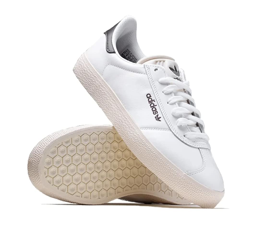 adidas Gazelle Adv Shoes - White/White/Shadow Olive - 7.5