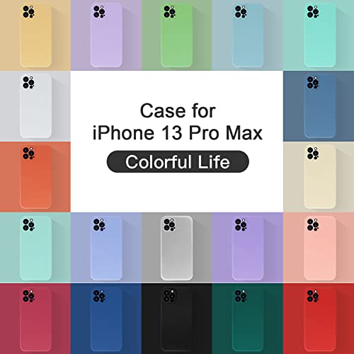 KPKHDI Phone 13 Pro Max Case - Matte Silicone, Stain Resistant, Full Body Protection, Anti-Scratch, Shockproof, 6.7 inch (Antique White)