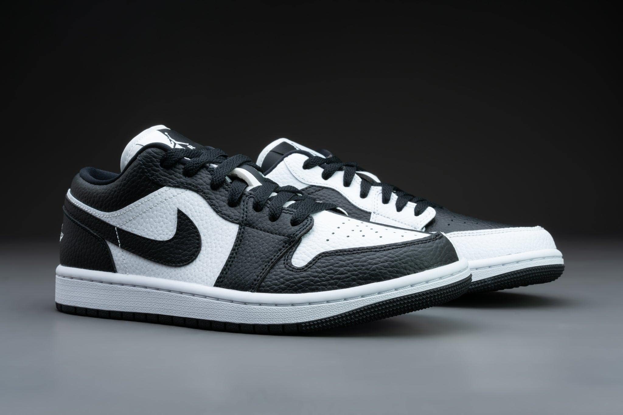 Nike Jordan Womens WMNS Air Jordan Low 1 DR0502 101 Homage - Size 8W White/Black/White