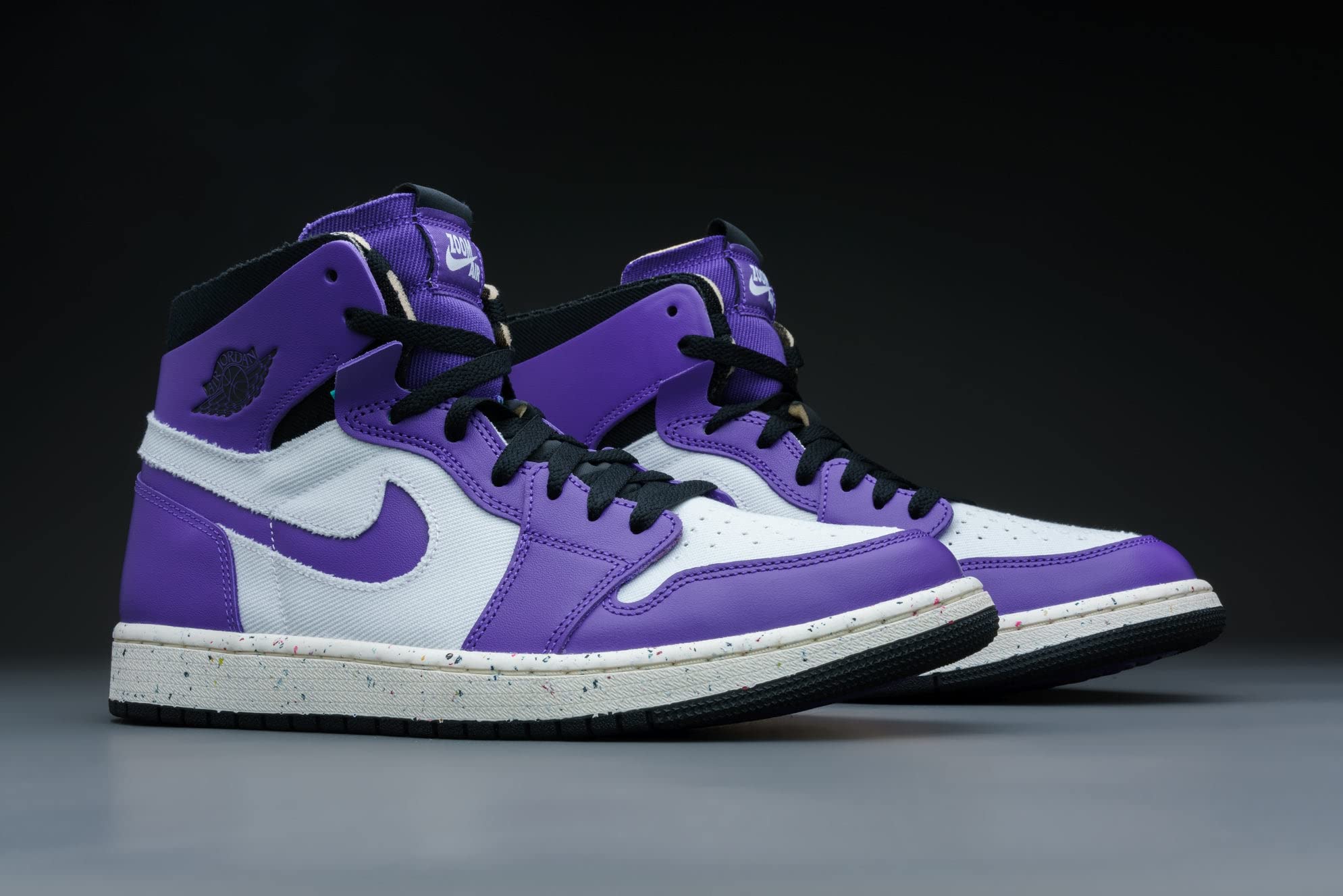 Jordan Mens 1 High Zoom Air CMFT CT0978 501 Crater Purple - Size 10.5