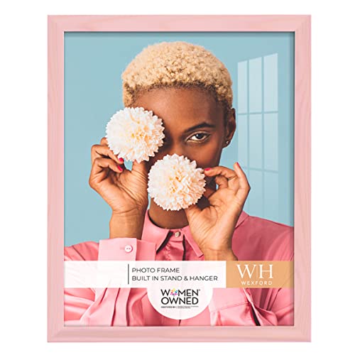 Renditions Gallery 11x14 inch Picture Frame Sunset Pink Wood Grain Frame, High-end Modern Style, Made of Solid Wood and High Definition Glass for Wall and Tabletop Photo Display