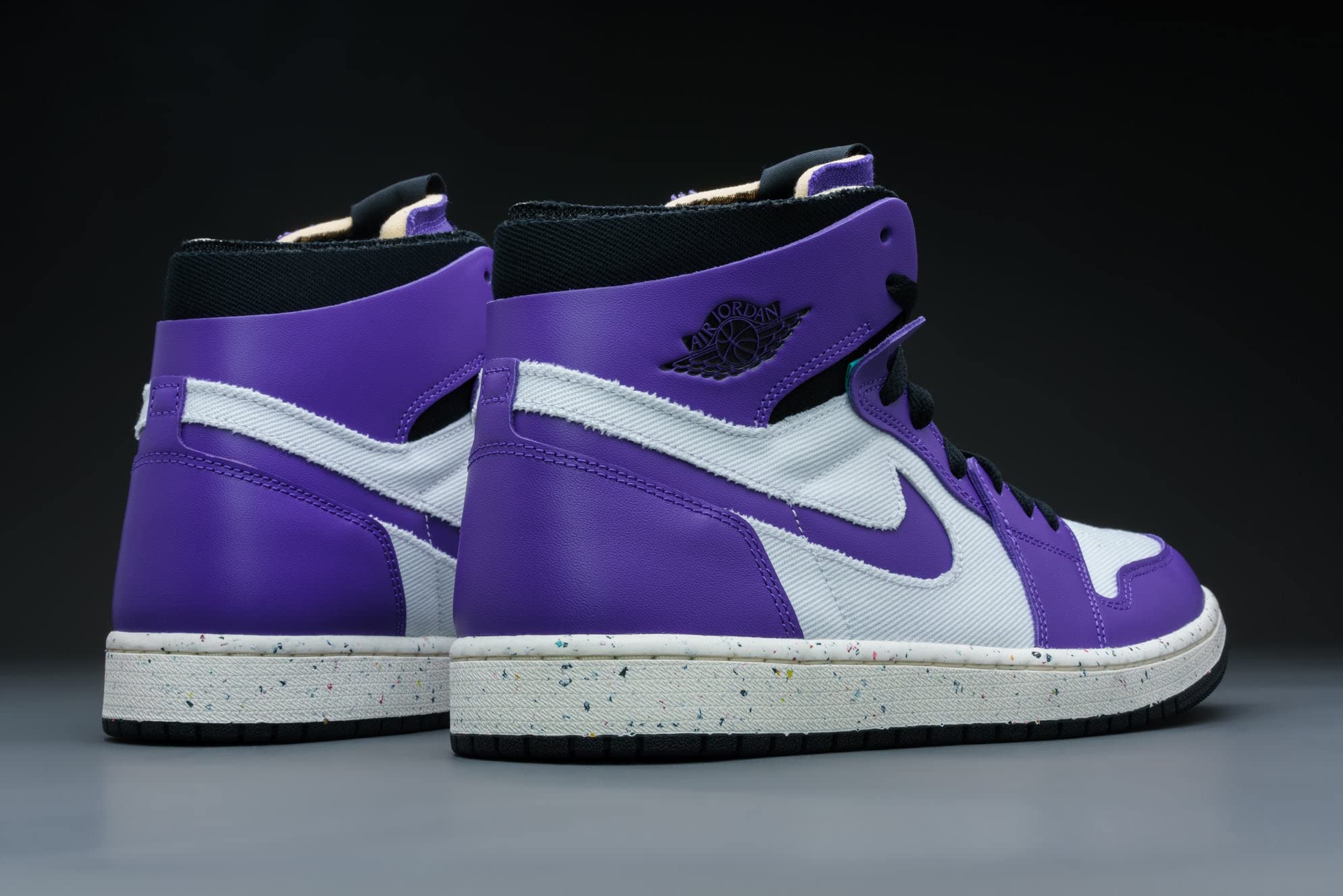 Jordan Mens 1 High Zoom Air CMFT CT0978 501 Crater Purple - Size 10.5