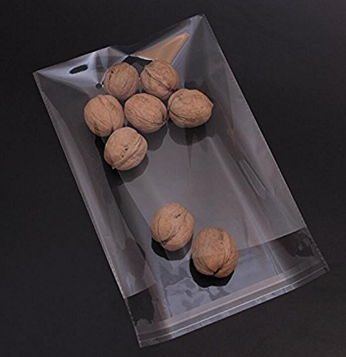 ericotry 100 Pcs 4 3/4in. X 6 1/2in. Clear Resealable Cello/Cellophane Bags Good for Bakery Candy Chocolate Candle Cookie Poly Bags Jelly Packaging Bags