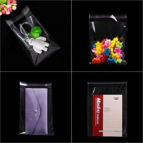 Clear Poly Bags 18x24 100ct Self Seal Cello Bags Self-Adhesive 1mil for Apparel Clothing Gifts 11 Sizes to Choose from
