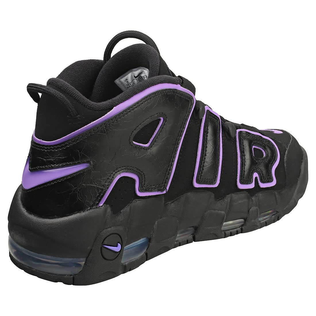 Nike mens Air More Uptempo '96, Black/Black/Metallic Gold/Action Grape, 10.5