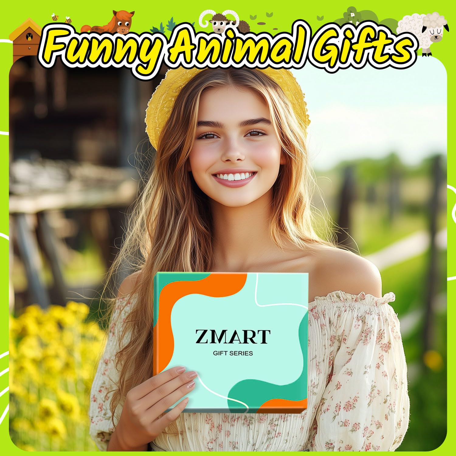 Zmart Funny Chicken Gifts for Women - Crazy Chicken Lady, Novelty Chicken Lover Socks for Mom