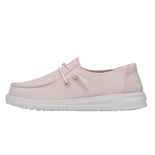 Hey Dude Wendy Slub Canvas (Little Kid/Big Kid) Pink 5 Big Kid M