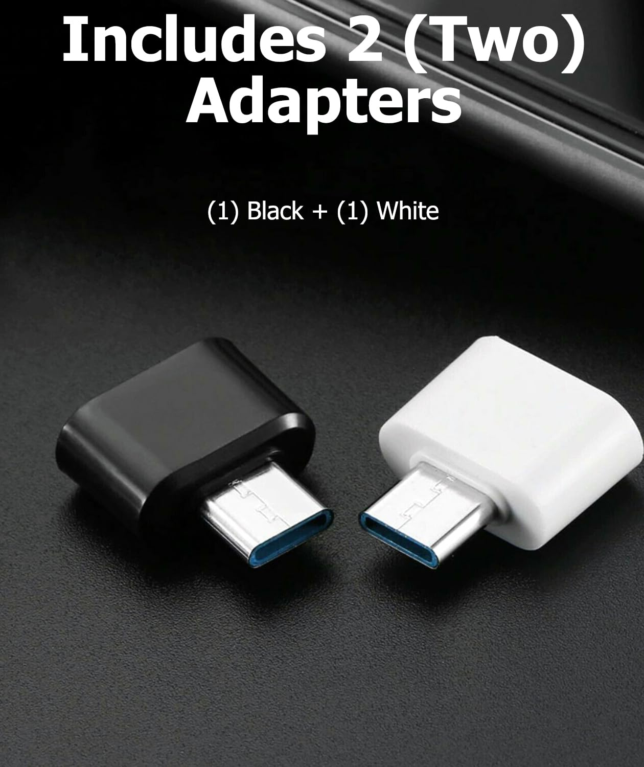 USB-C Female to USB 3.0 Male Adapter (2Pack) Compatible with Your Microsoft Surface Duo 2 Multi use converting add Functions Such as Keyboard,Thumb Drives,mice,etc.(Black)