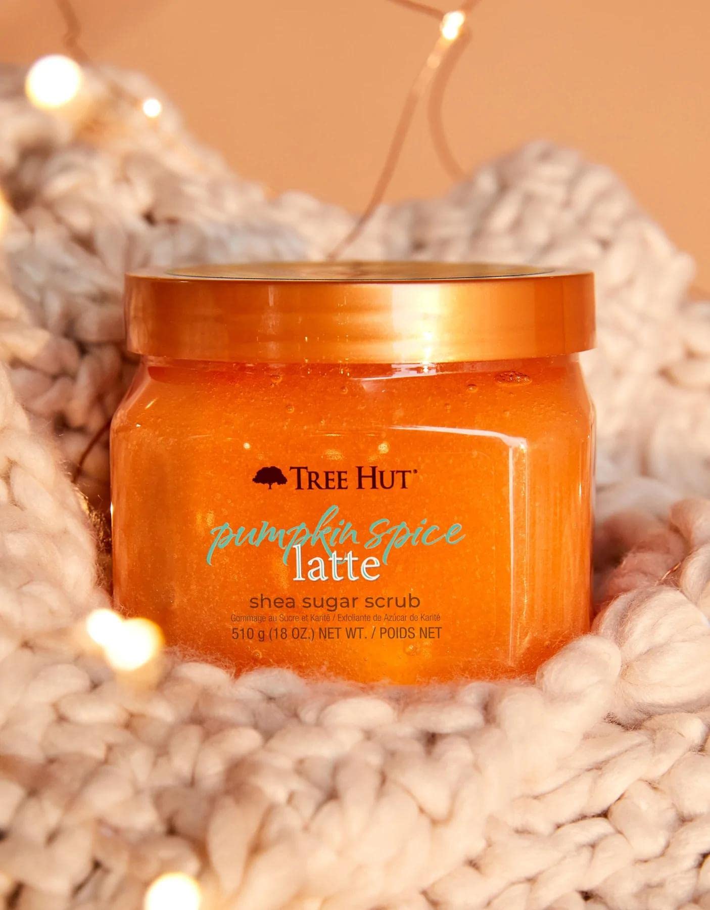 TREE HUT Pumpkin Spice Latte Shea Exfoliating, Hydrating Sugar Scrub 700250 1 510.0 grams