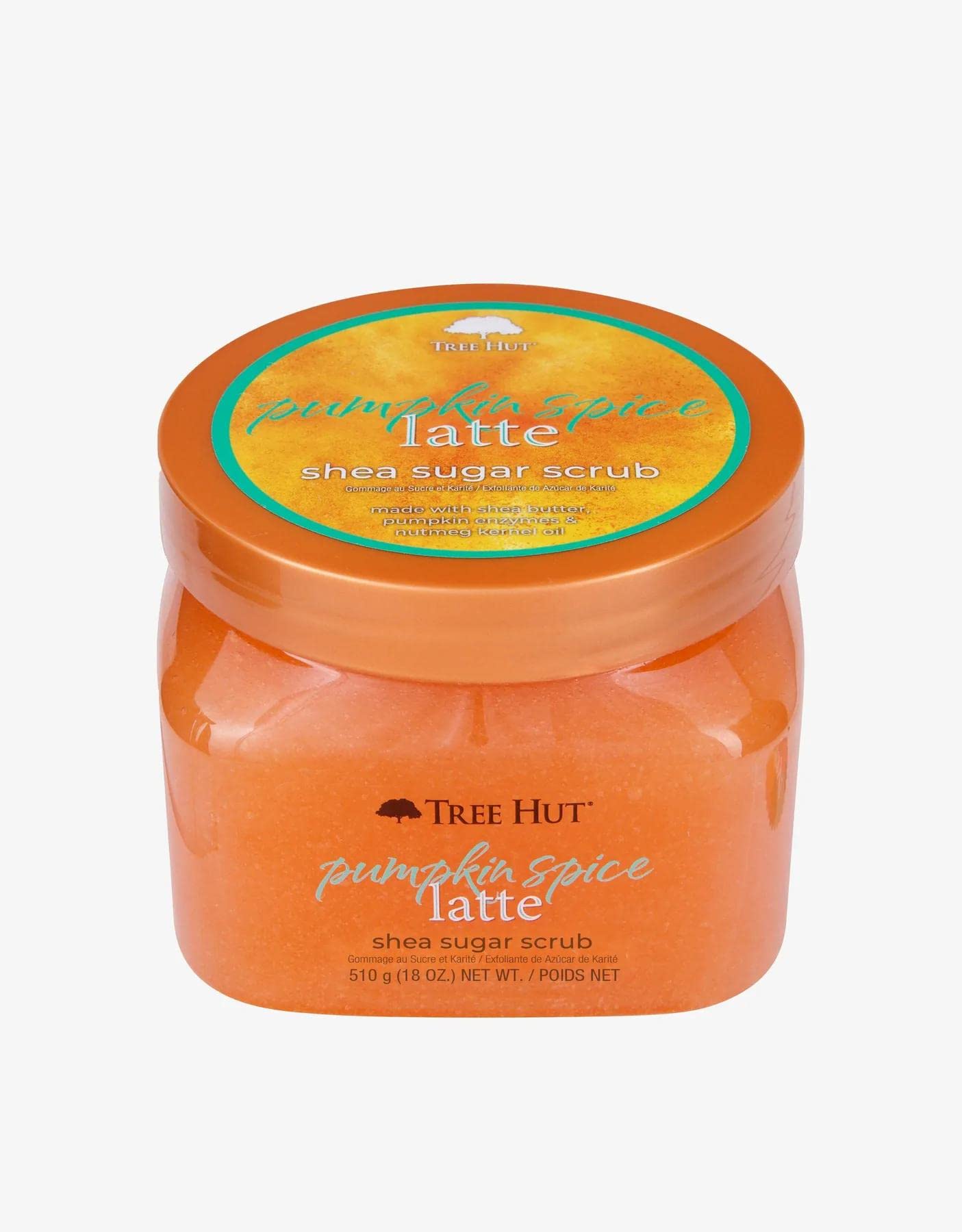 TREE HUT Pumpkin Spice Latte Shea Exfoliating, Hydrating Sugar Scrub 700250 1 510.0 grams