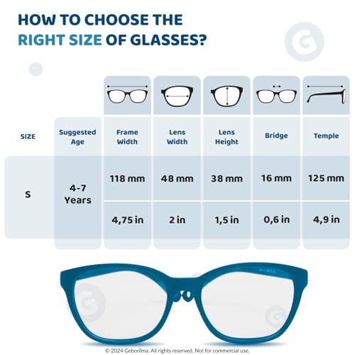 Geborilma Kids Flexible Glasses Frames for Kids - Kids Prescription Glasses 4-7 y Rbg Glasses for Kids Eyeglasses Unbreakable Navy