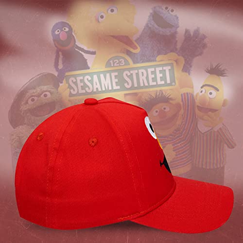 Elmo Toddler Hat for Boys, Sesame Street Toddler Baseball Cap, Sesame Street Toddler Baseball Hat with Elmo
