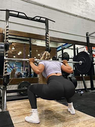 A AGROSTE Workout Leggings for Women Seamless Scrunch Butt Lifting Leggings Booty High Waisted Yoga Pants Comfort Tights