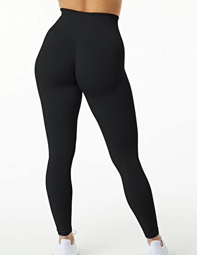 A AGROSTE Workout Leggings for Women Seamless Scrunch Butt Lifting Leggings Booty High Waisted Yoga Pants Comfort Tights