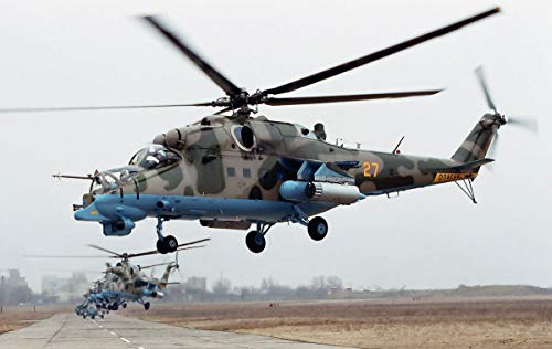 Mil Mi 24 Hind D/E Russian Helicopter Model Kit Scale 1:72 - Attack Gunship Mi24 Crocodile Building Kits 1/72 Assembly Instructions in Russian Language