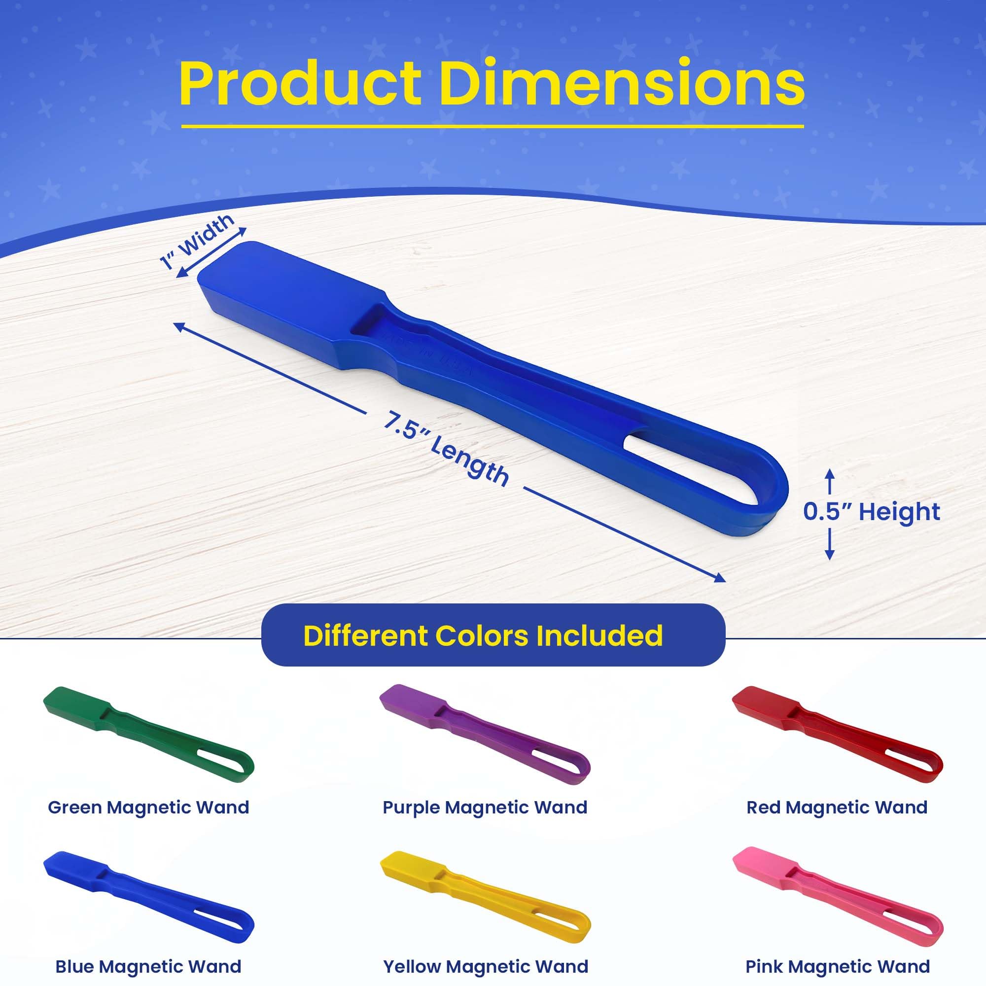 MR CHIPS 300 Magnetic Bingo in 6 Colors Plus Made USA Wands
