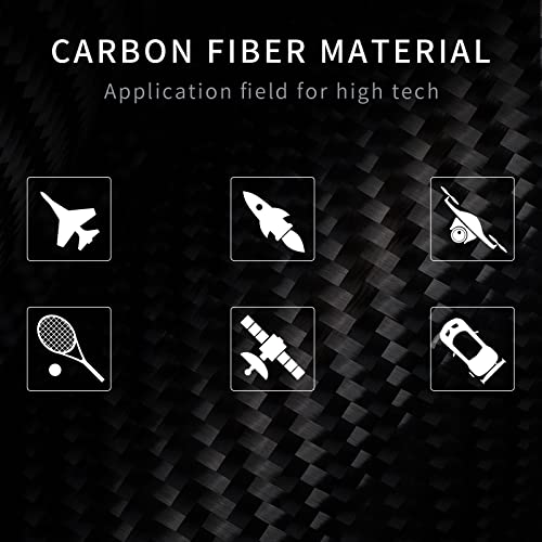 T-carbon Real Carbon Fiber Key Fob Cover Compatible with Toyota, Key Fob Case Protector Compatible with Toyota Supra A90 Remote Key Case, Black