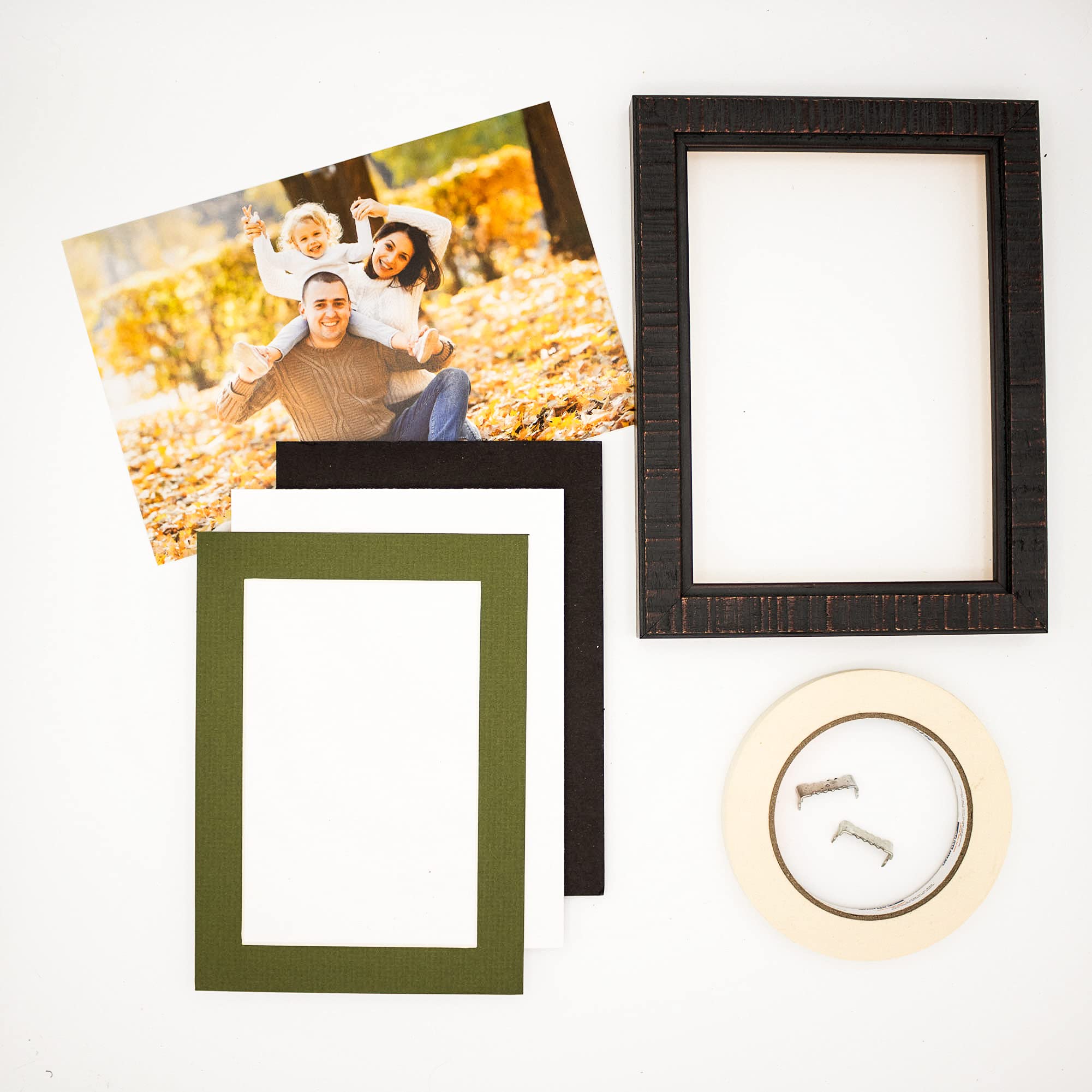 8x10 Mat Bevel Cut for 5x8 Photos - Acid Free Dill Green Precut Matboard - For Pictures, Photos, Framing - 4-ply Thickness