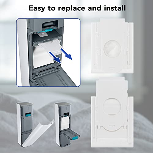 4 Pack Vacuum Dust Bags for Samsung VCA-ADB90/XAA 70+ 75+ 90 Series Cordless Stick Vacuum Replacement Accessories Parts