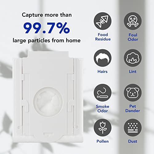 4 Pack Vacuum Dust Bags for Samsung VCA-ADB90/XAA 70+ 75+ 90 Series Cordless Stick Vacuum Replacement Accessories Parts