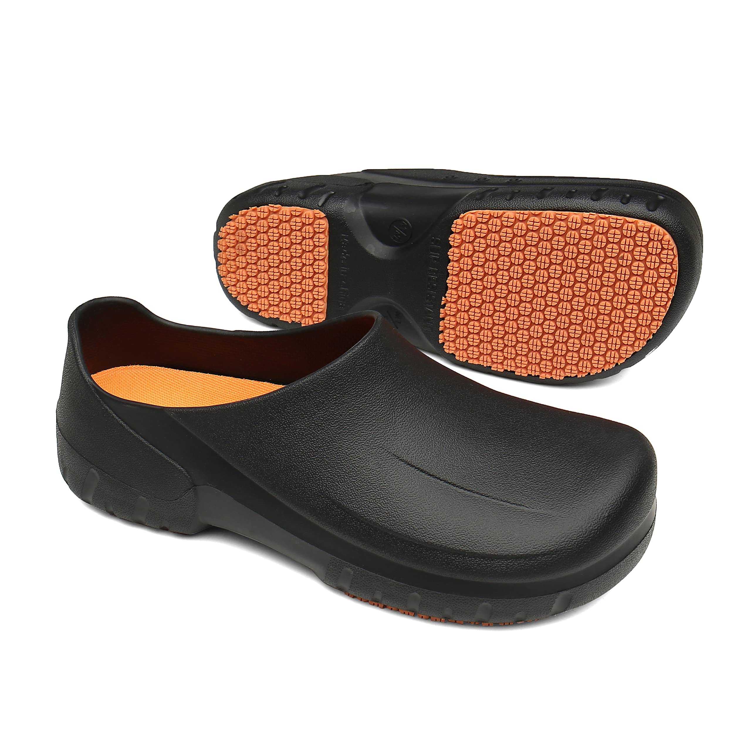 Men's Non Slip Chef Shoes, Men Professional Waterproof Slip Resistant Work Shoe for Kitchen Restaurant Hospital, Zapatos para Trabajar En Restaurante De Hombre Black