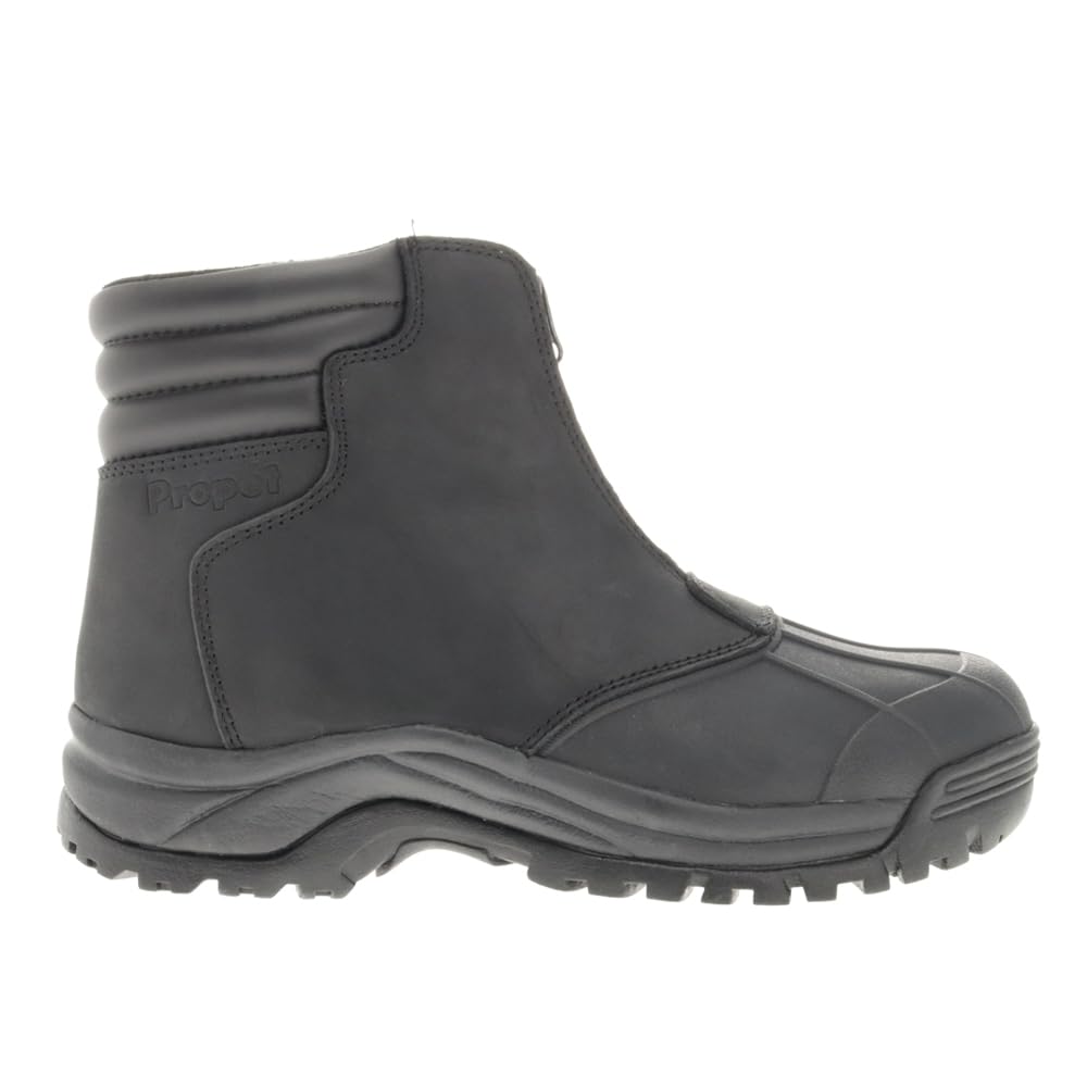 Propét Men's Blizzard Mid Zip, Black, 11 XX-Wide US