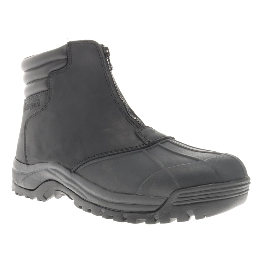 Propét Men's Blizzard Mid Zip, Black, 11 XX-Wide US