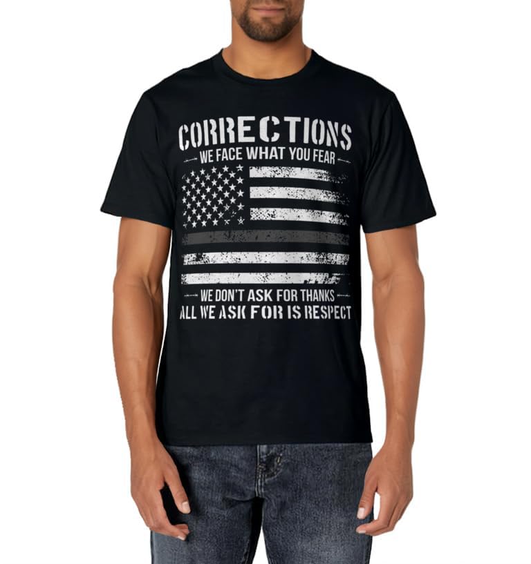 Respect Correctional Officer Proud Corrections Officer T-Shirt