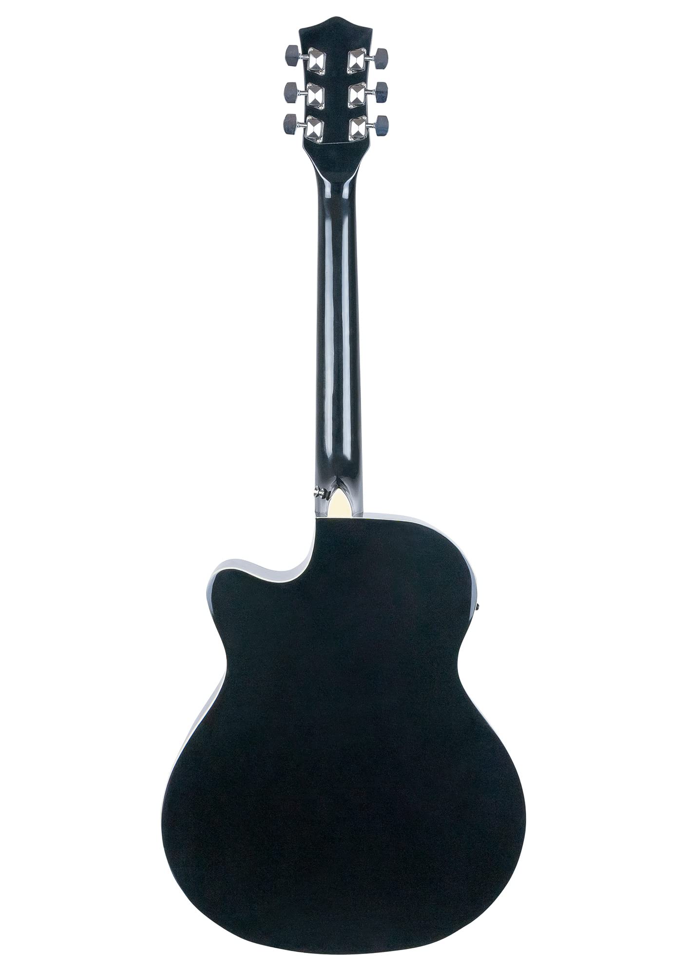 Vault EA-20CE Cutaway Acoustic-Electric Guitar - Black Bundle with Gig Bag, Tuner, Strap, Strings, Instrument Cable, Picks, Austin Bazaar Instructional DVD, and Polishing Cloth