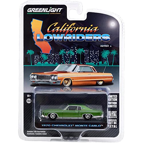 Greenlight 63030-D California Lowriders Series 2 - 1970 Chevy Monte Carlo 1:64 Scale Diecast
